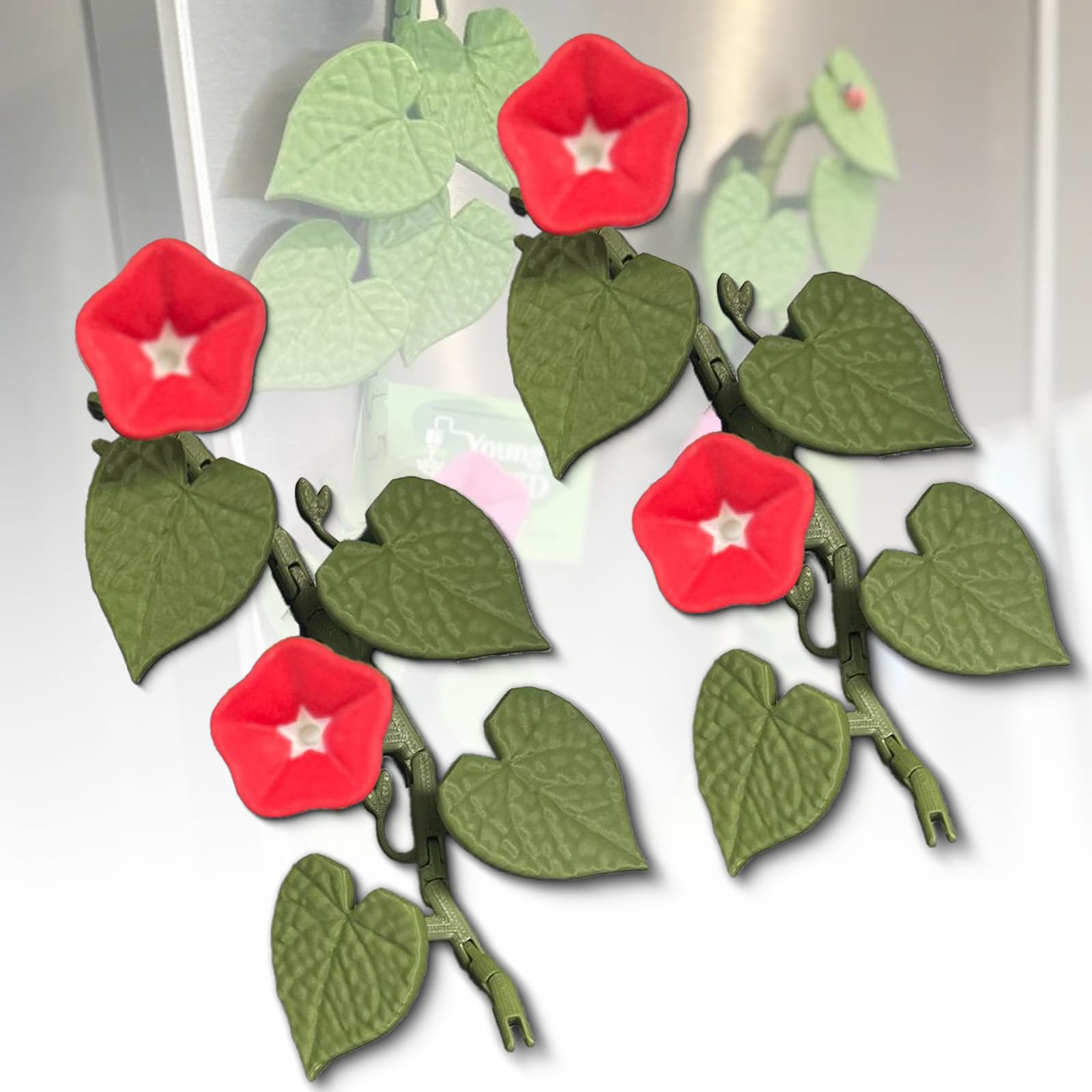 Morning Glory Climbing Ivy Fridge Magnets Vine, Ivy Fridge Magnet, 3D ...