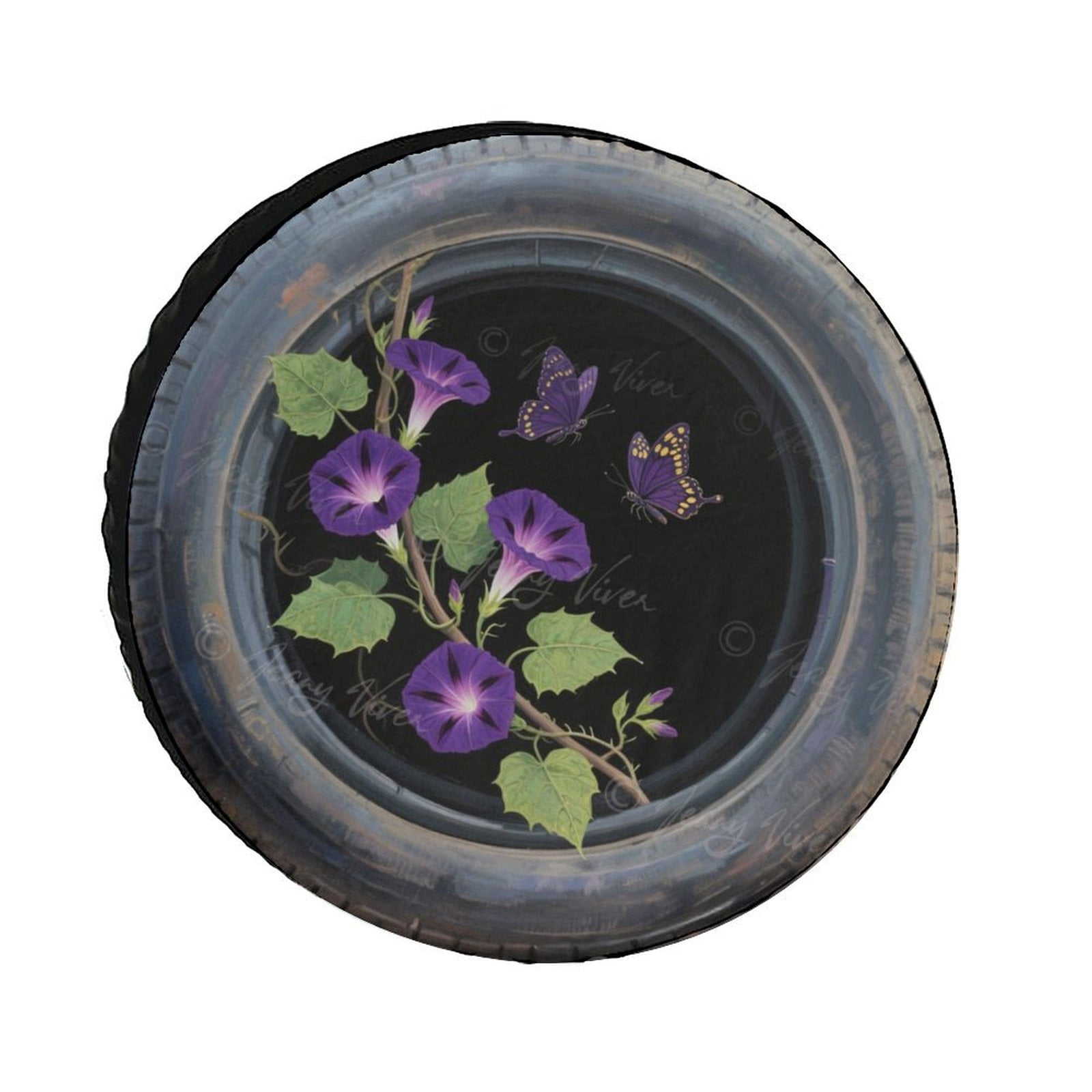 Morning Glory Spare Tire Cover Weatherproof Camper Wheel Protectors ...