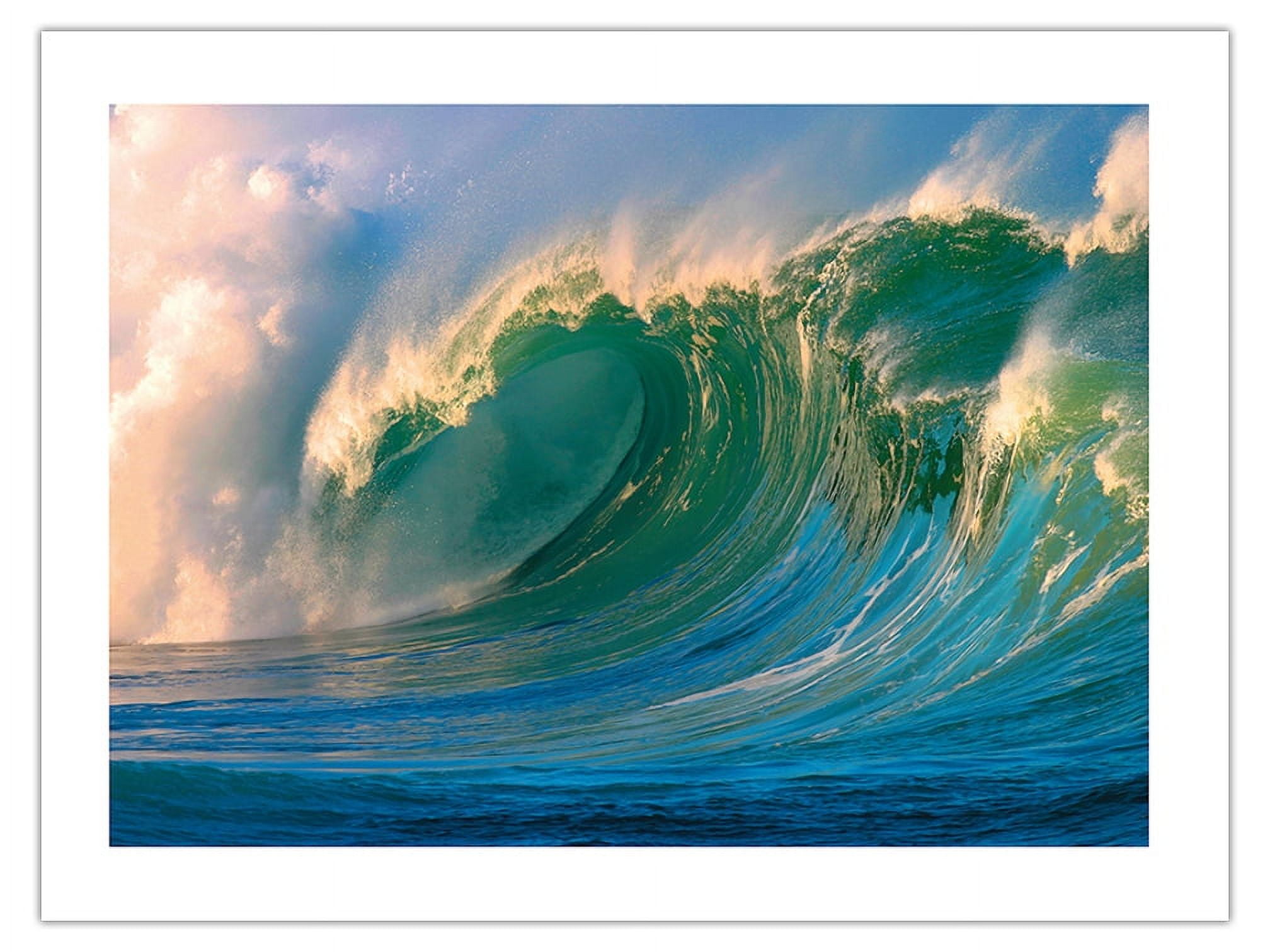 Morning Light Hawaii - Big Surf - Breaking Wave - From an Original ...