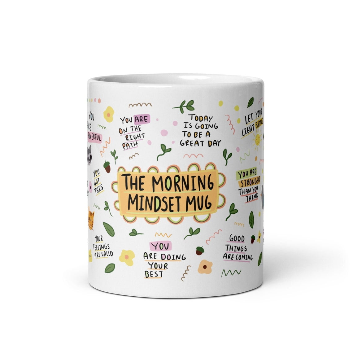 Morning Mindset Mug, Affirmation Mug, Motivational Mug, Inspirational ...