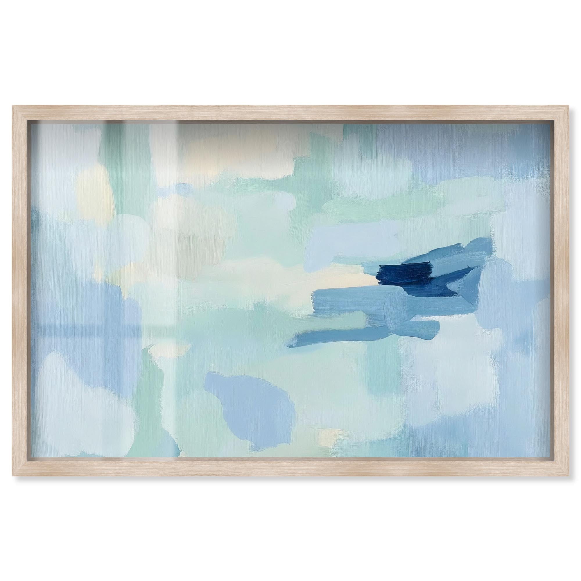 Morning Mist II Shadowbox Print Abstract Wall Art by Art Remedy, Blonde ...