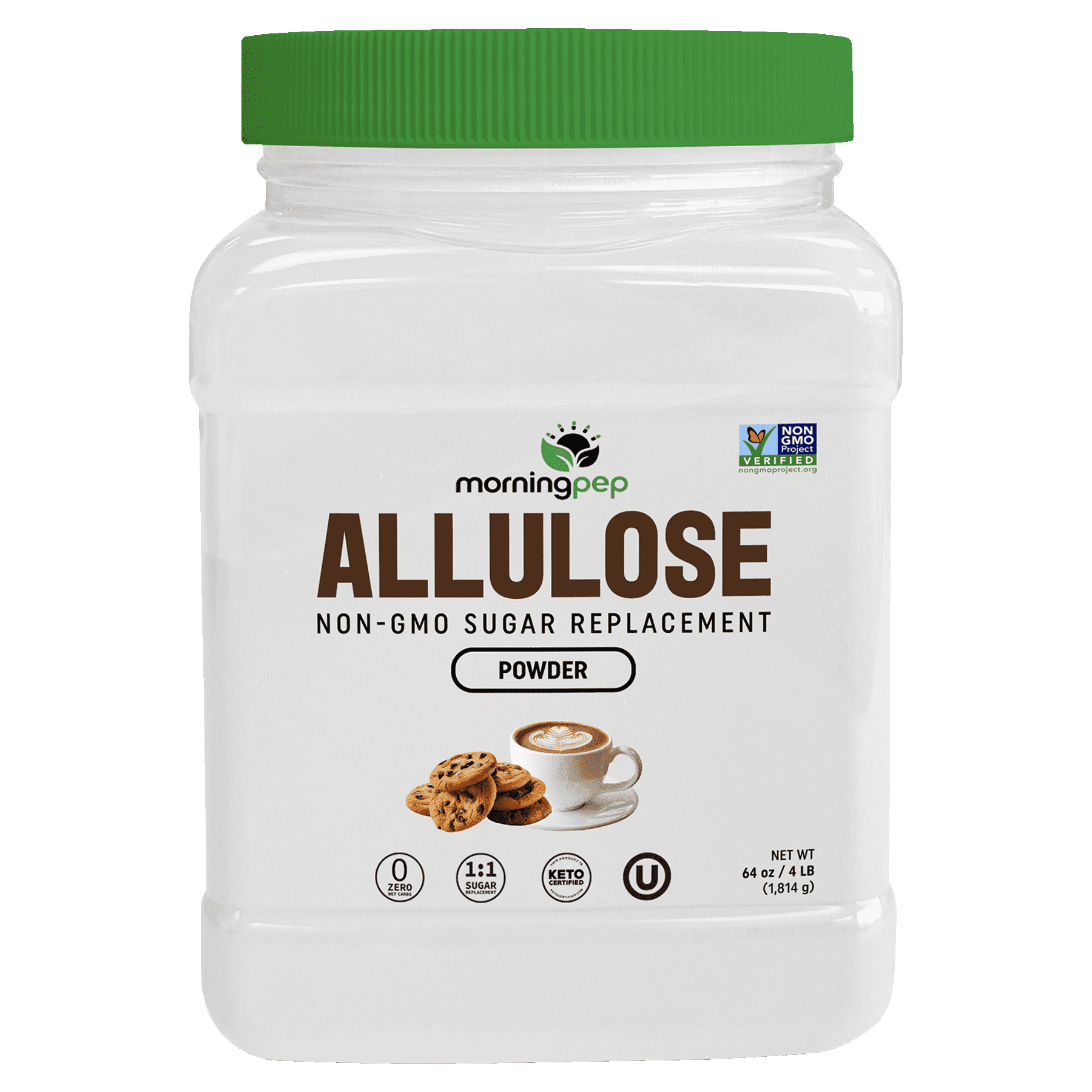 Morning Pep Allulose Sweetener – Zero Calorie Sugar Alternative, 100% ...