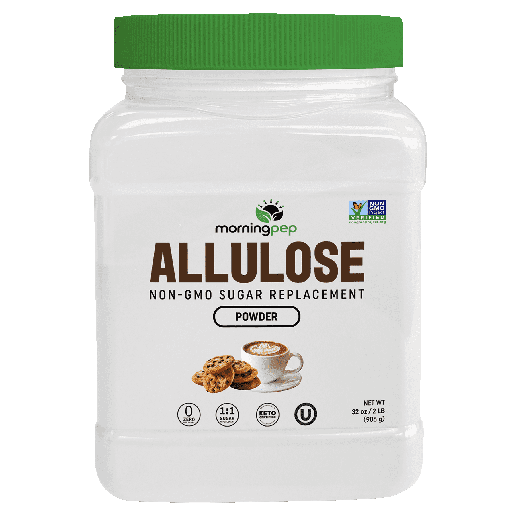 Morning Pep Allulose Sweetener – Zero Calorie Sugar Alternative, 100% ...