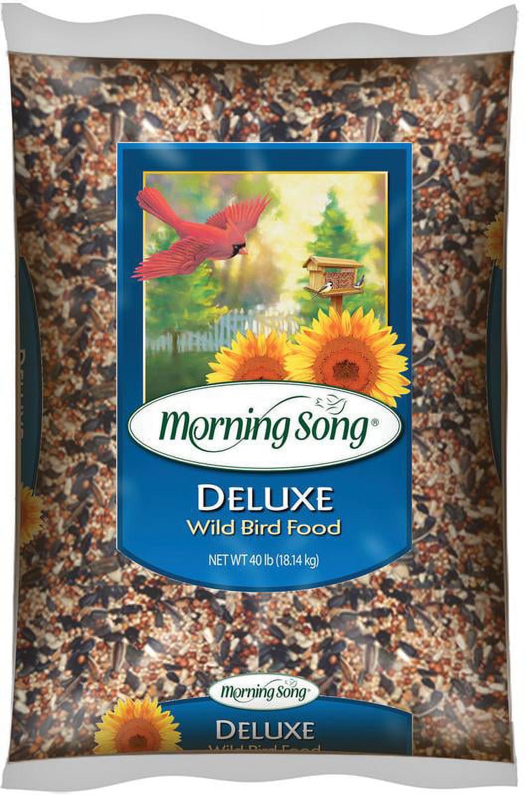 Morning Song Deluxe Wild Bird Food - Seeds for Wild Birds - 40 lbs ...