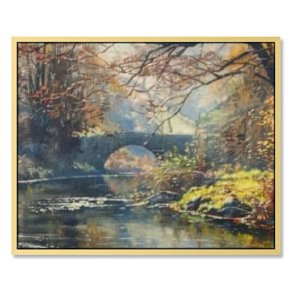 Morning by The Stream T. C. Steele Oil Painting Poster Fashion Wall Art ...