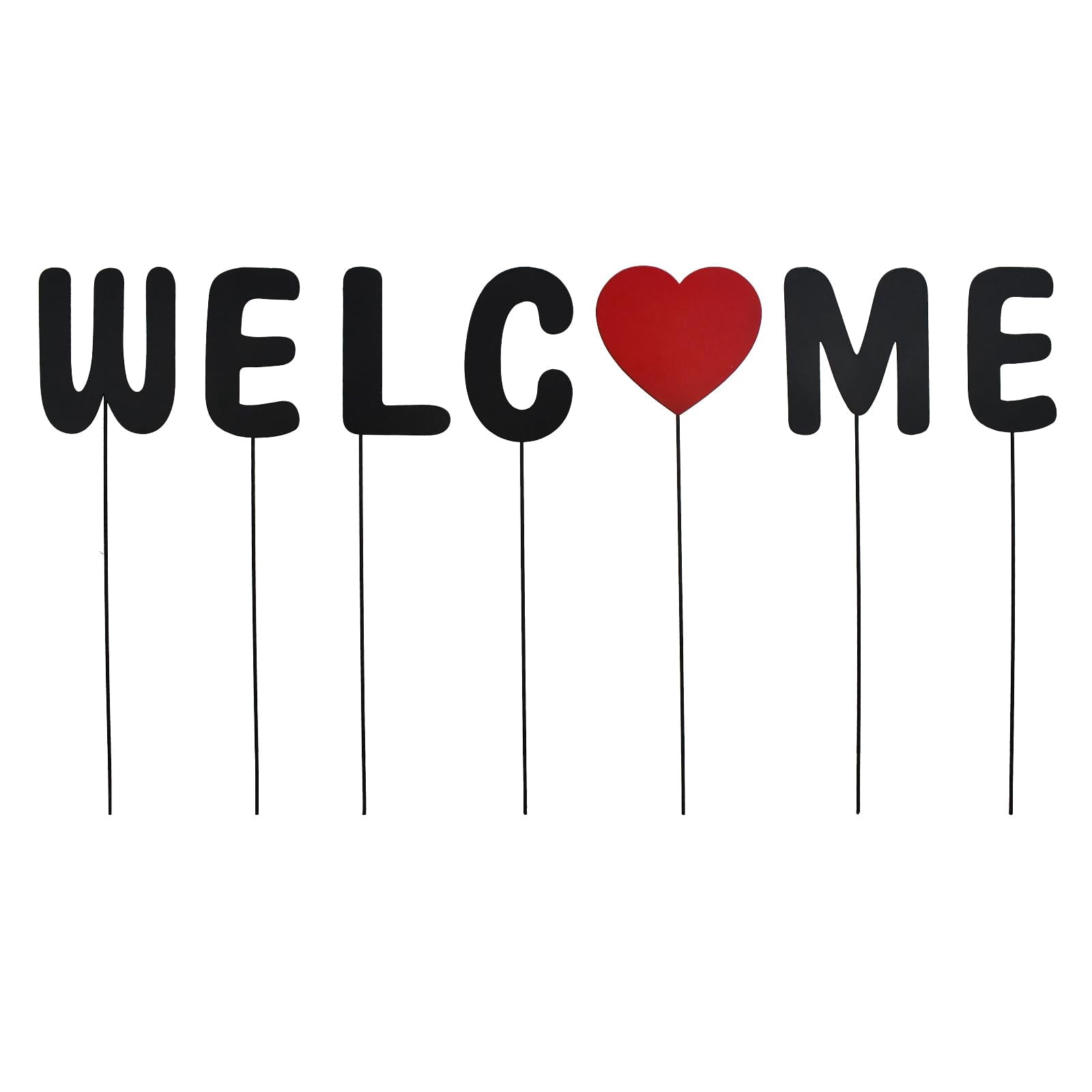 Morning View Metal Welcome Garden Stake Decorative Sign Yard Decor ...