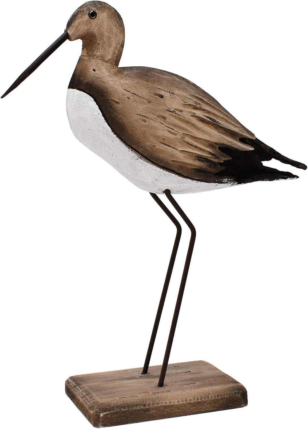 Wooden Sea Statue Seagull On Stand Nautical Coastal s Sculpture Indoor ...