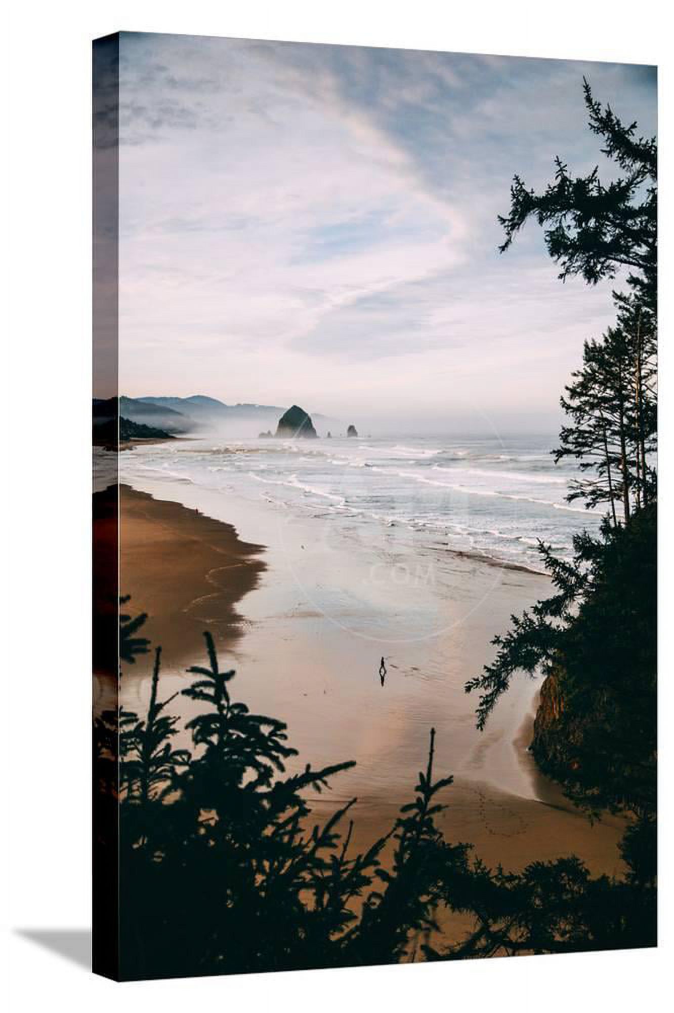 Morning Walk at Cannon Beach, Peaceful Oregon Coast, Scenic Stretched ...