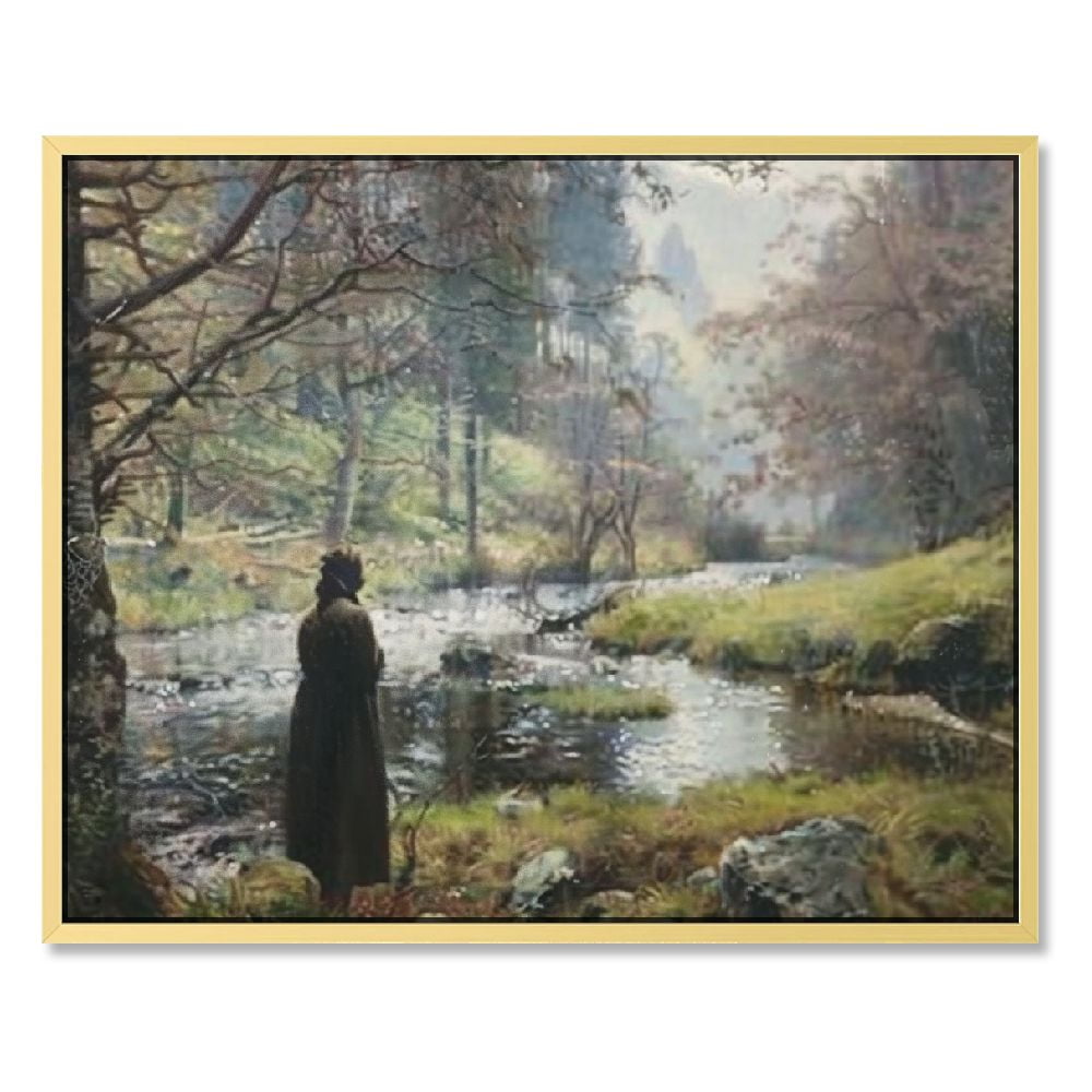 Morning by The Stream T. C. Steele Oil Painting Poster Wall Art Poster ...