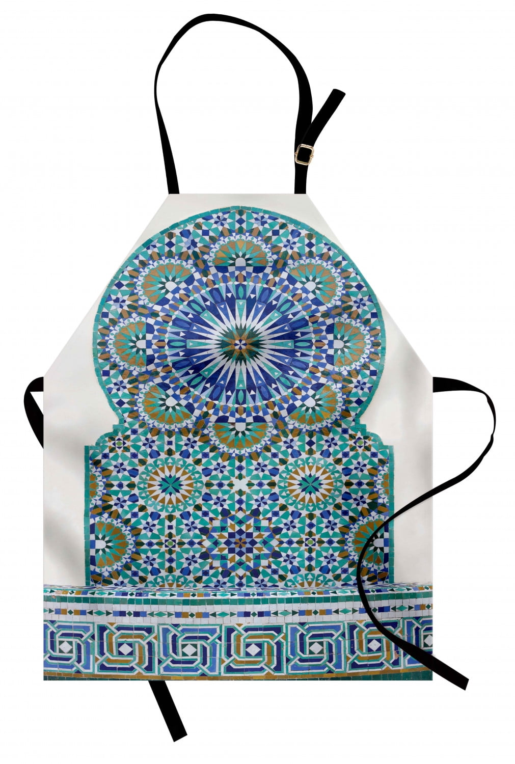 Moroccan Apron Ceramic Tile Antique East Pattern Heritage Architecture