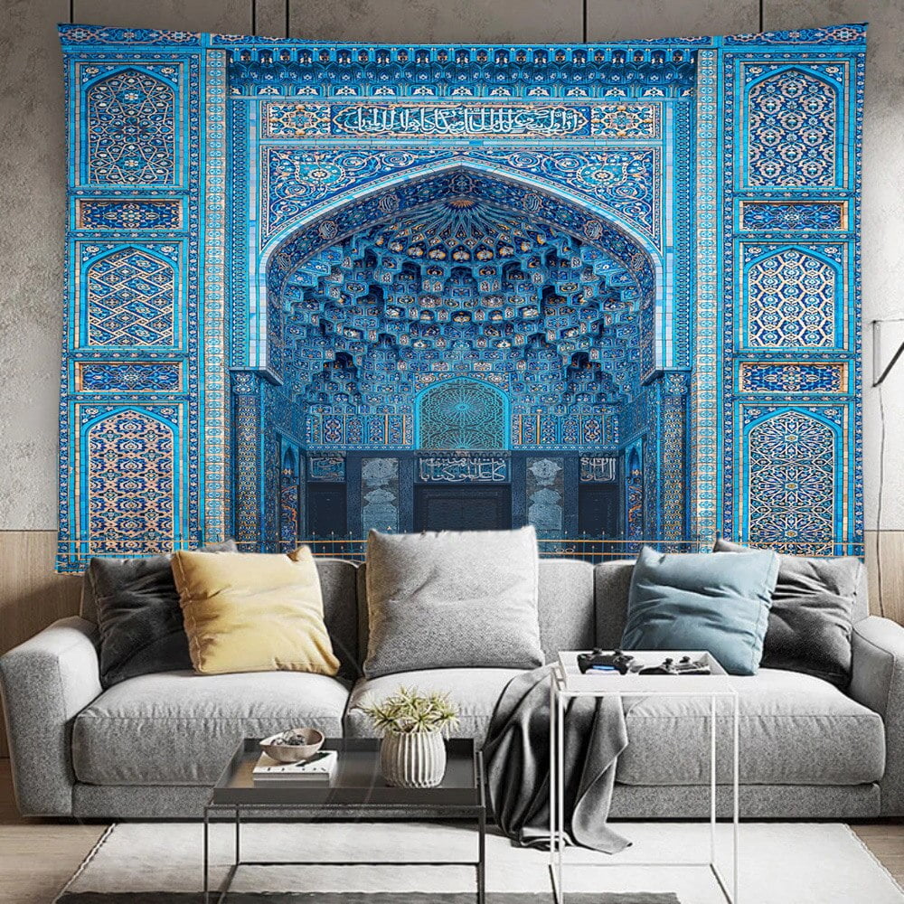 Moroccan Architectural Tapestry Wall Hanging Islamic Vintage Luxury ...