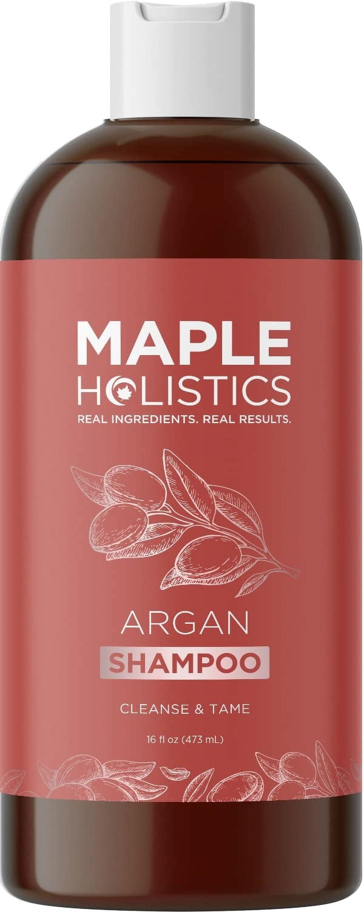 Maple Holistics Moroccan Argan Oil Shampoo - Sulfate Free for Dry ...