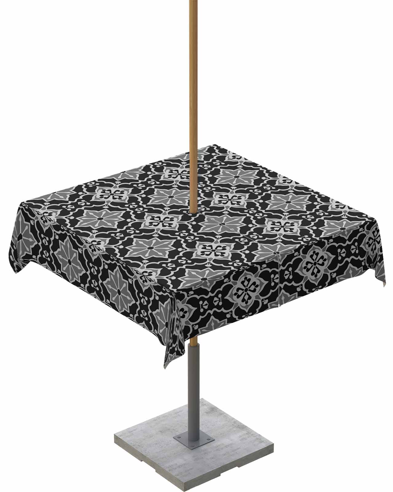 Moroccan Classical Rhombus Pattern Square Tablecloth with Zipper ...