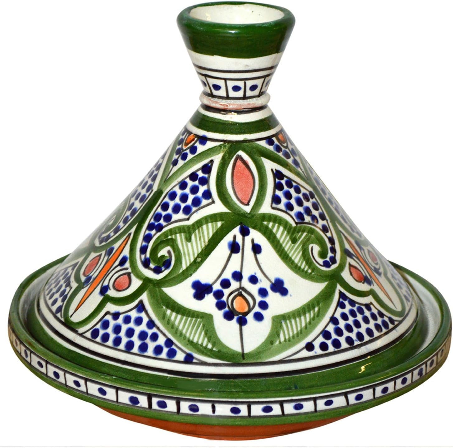 Moroccan Handmade Serving Tagine Exquisite Ceramic With Vivid colors ...