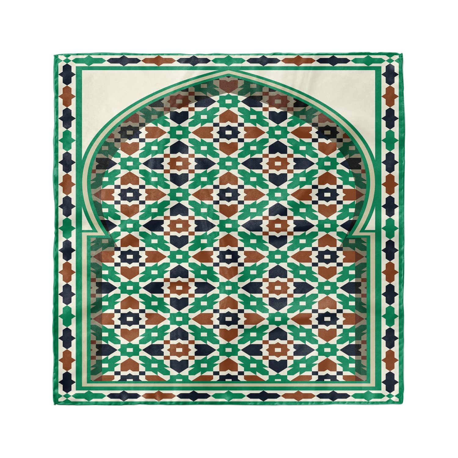 Moroccan Head Scarf, Moroccan Arch with Floral, Head Wrap, 3 Sizes, by ...