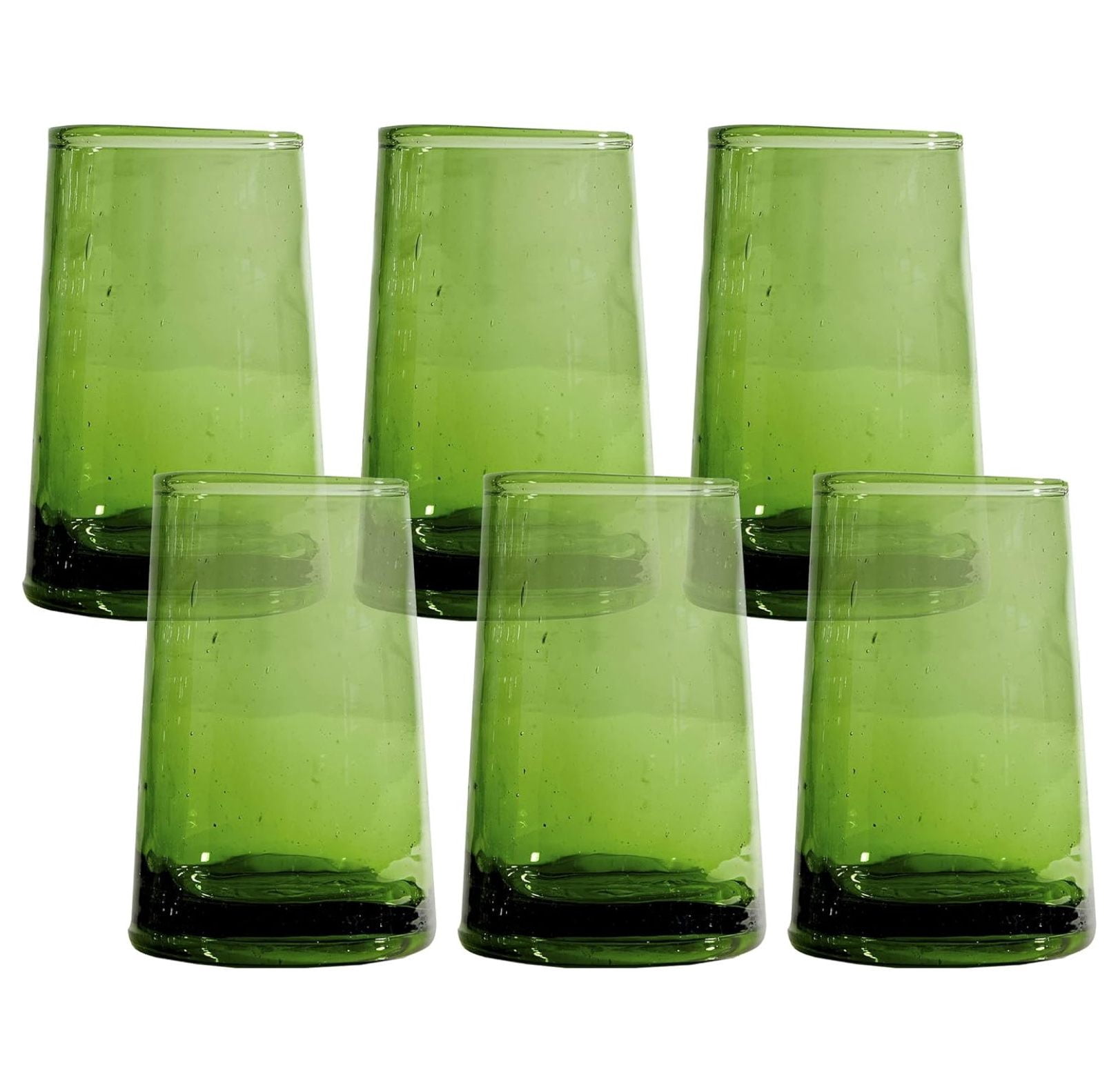 Moroccan Large Cone Drinking Glasses Handblown Drinking Glasses – Set ...
