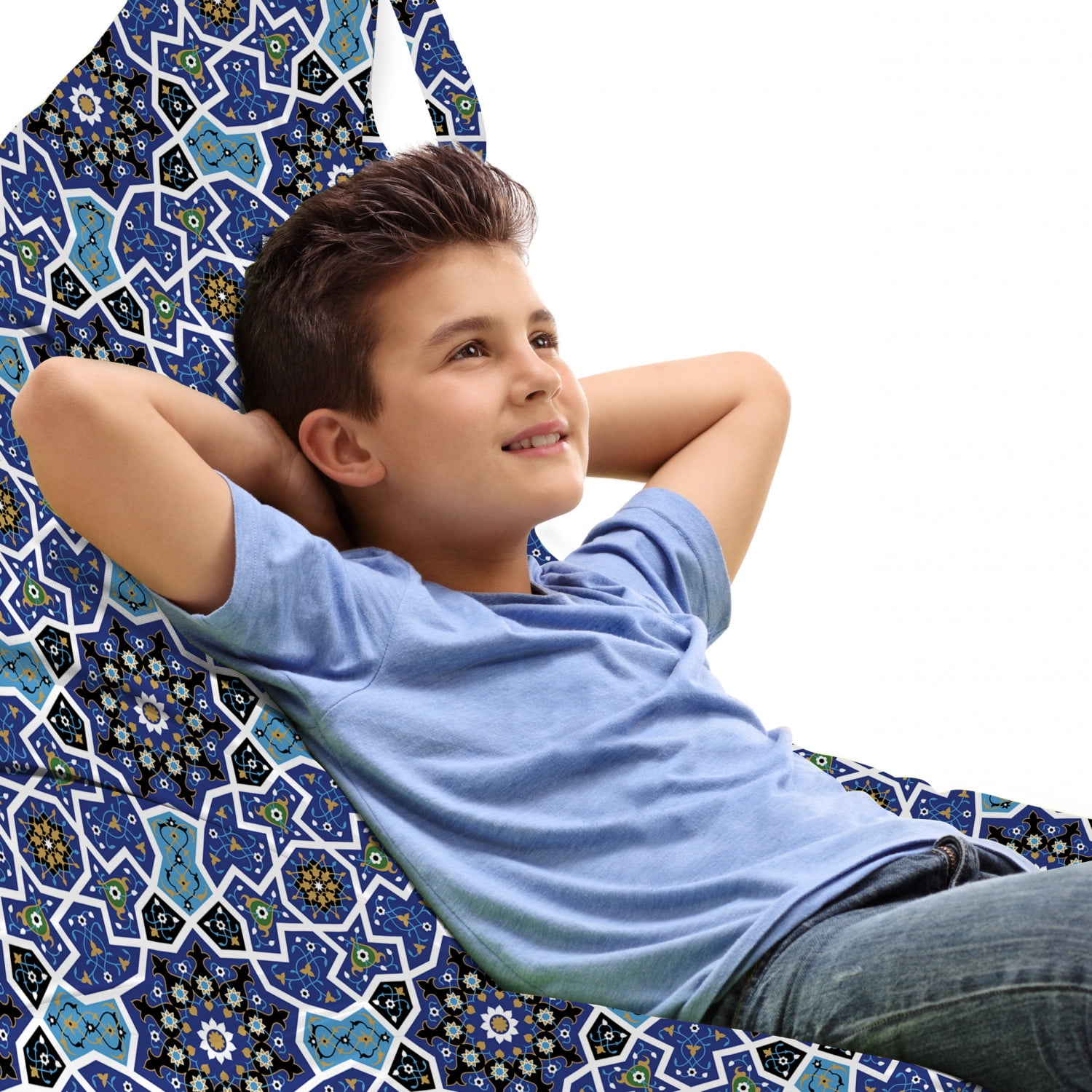 Moroccan Lounger Chair Bag, Eastern Persian Gypsy Jacquard Style ...