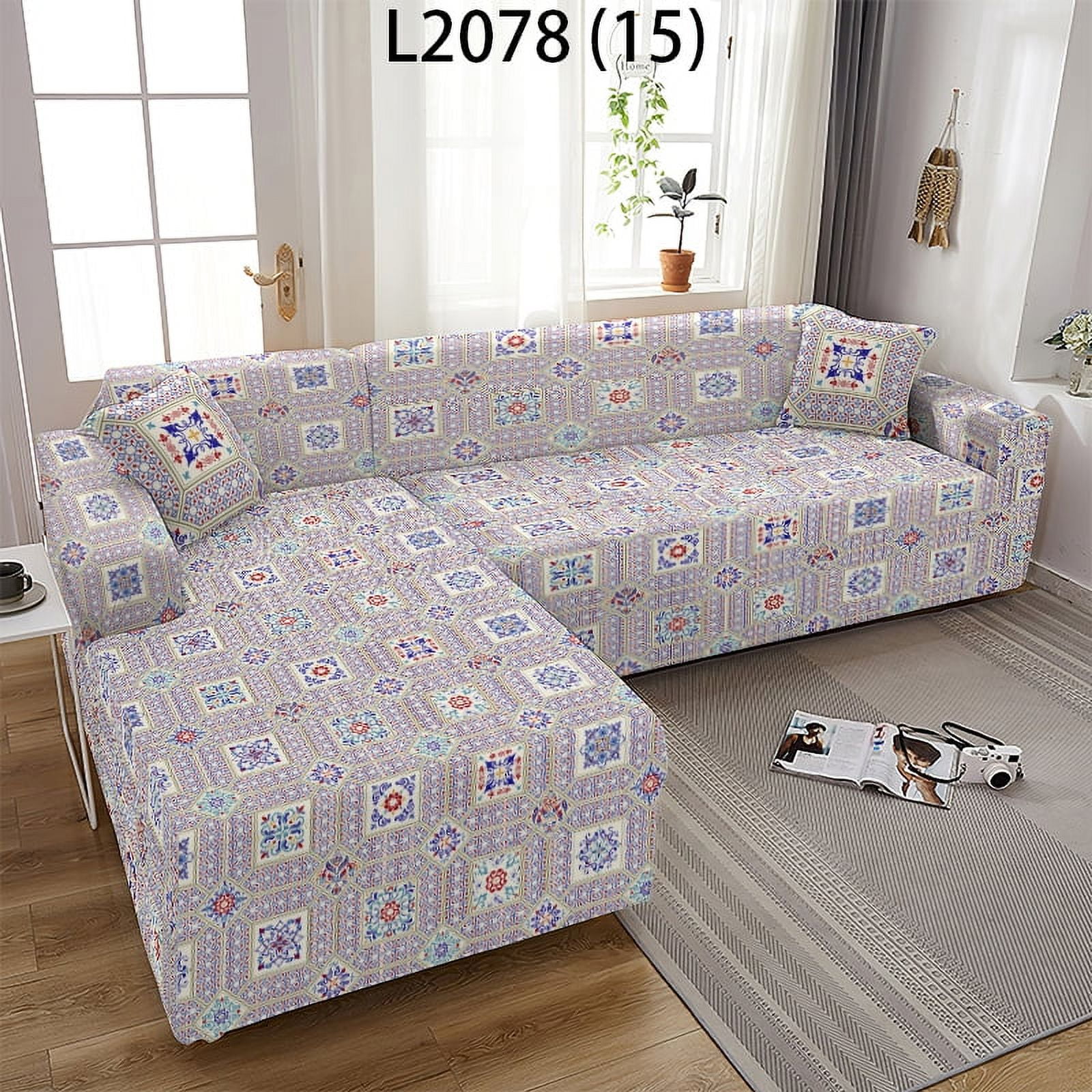 Moroccan Mandala Elastic Sofa Covers for Living Room Stretch Couch ...