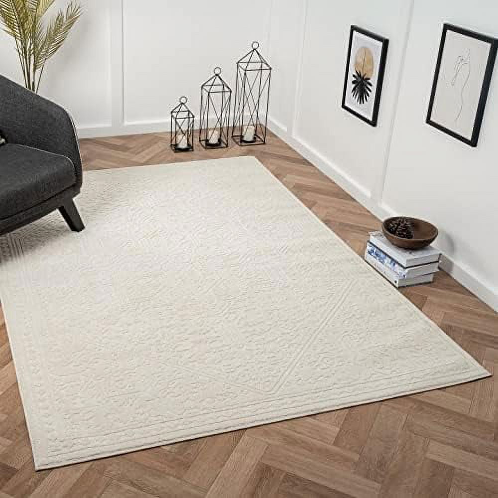 Moroccan Medallion Cream 8X10 Area Rug - Walmart.com