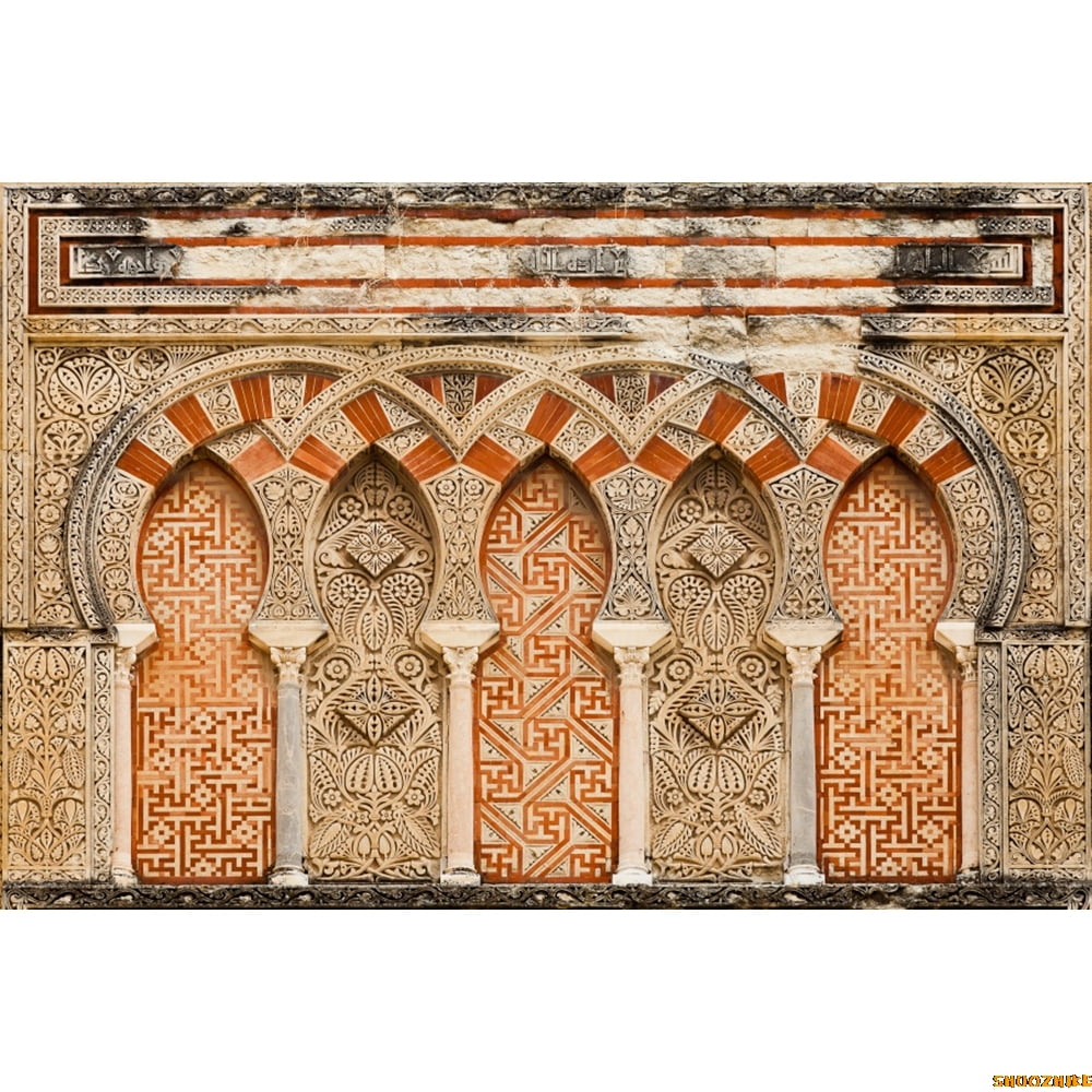 Moroccan Photography Backdrop Medieval Mosque Temple Architecture ...