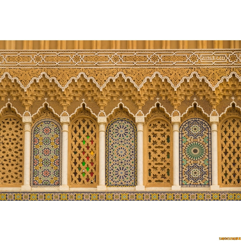 Moroccan Photography Backdrop Medieval Mosque Temple Architecture ...