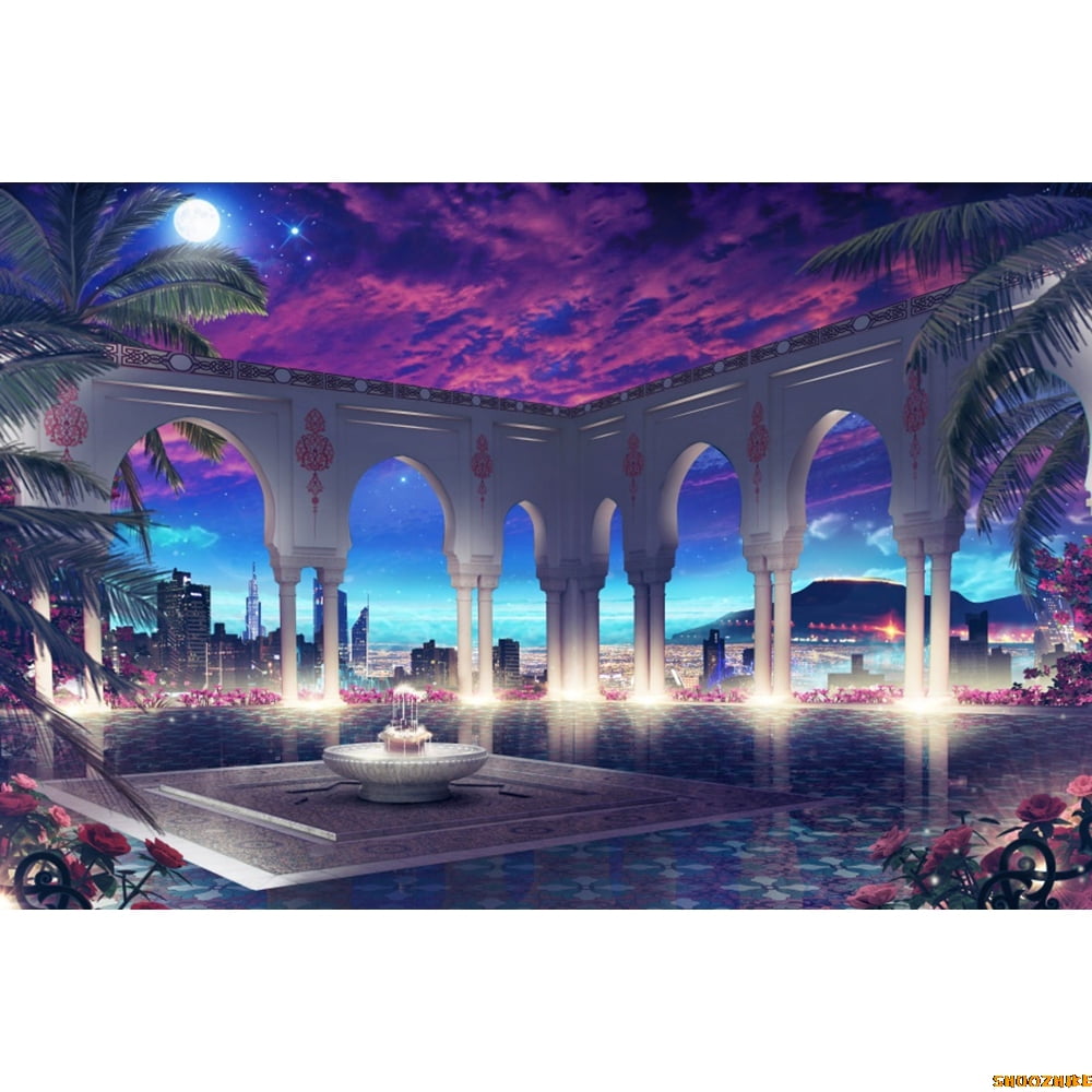 Moroccan Photography Backdrop Medieval Mosque Temple Architecture ...