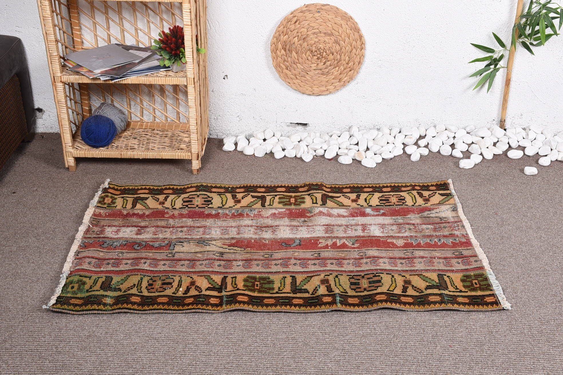 Moroccan Rug, Kitchen Rug, Turkish Rug, Vintage Rug, 2.5x4.1 ft Small ...