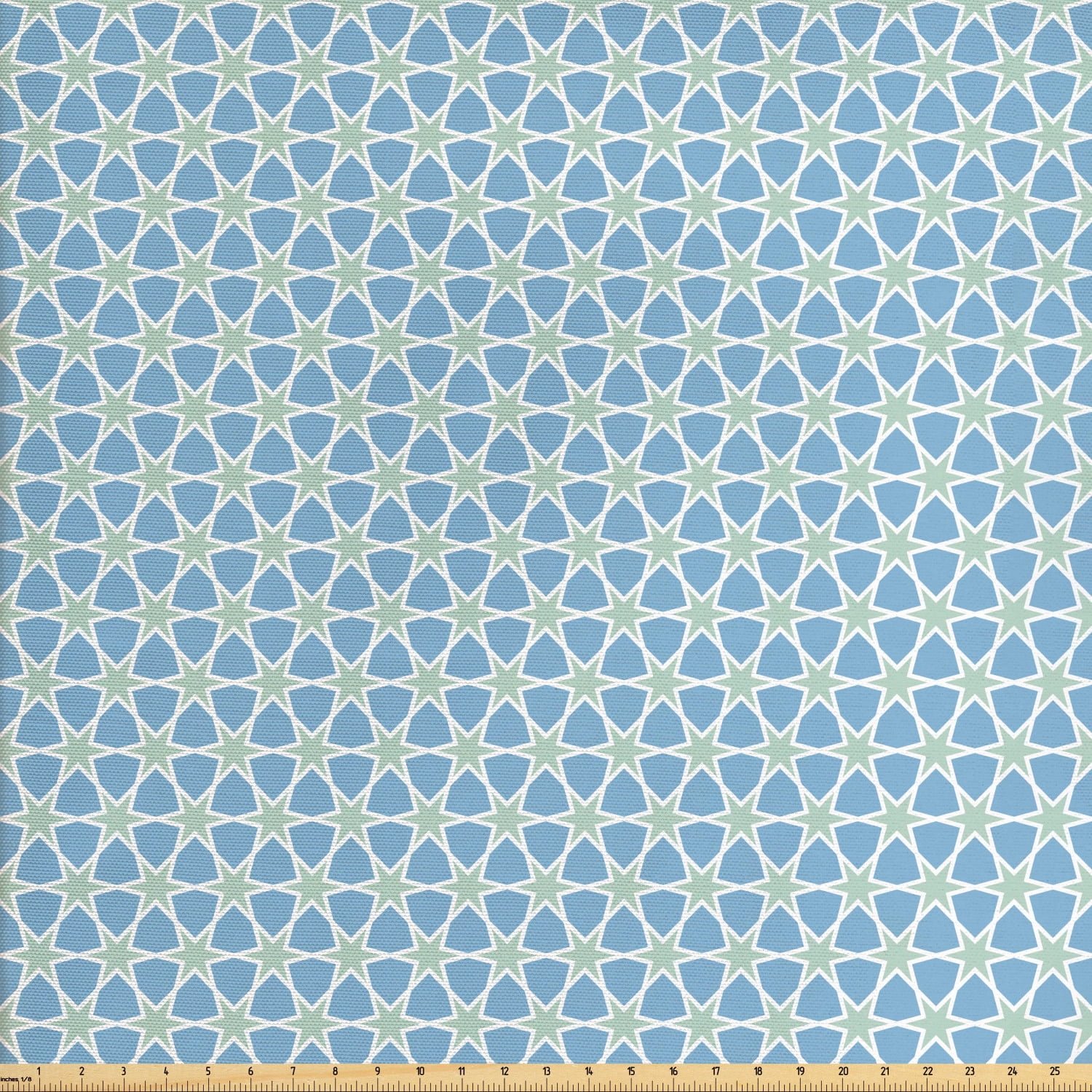 Ambesonne Moroccan Fabric by the Yard Upholstery, Mosaic Roman Stars, 2 ...
