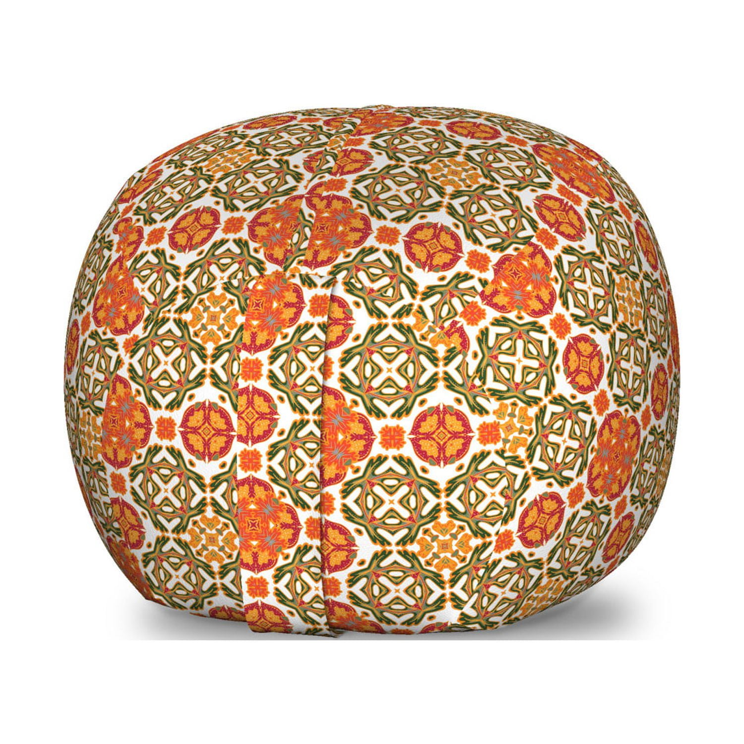 Moroccan Storage Toy Bag Chair, Vintage Style Vibrant Colored Tile ...