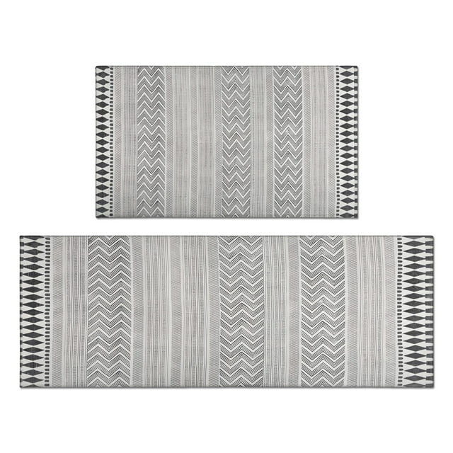 Moroccan Style Farmhouse Throw Rug - Non-Slip, Soft Low-Pile Kitchen ...