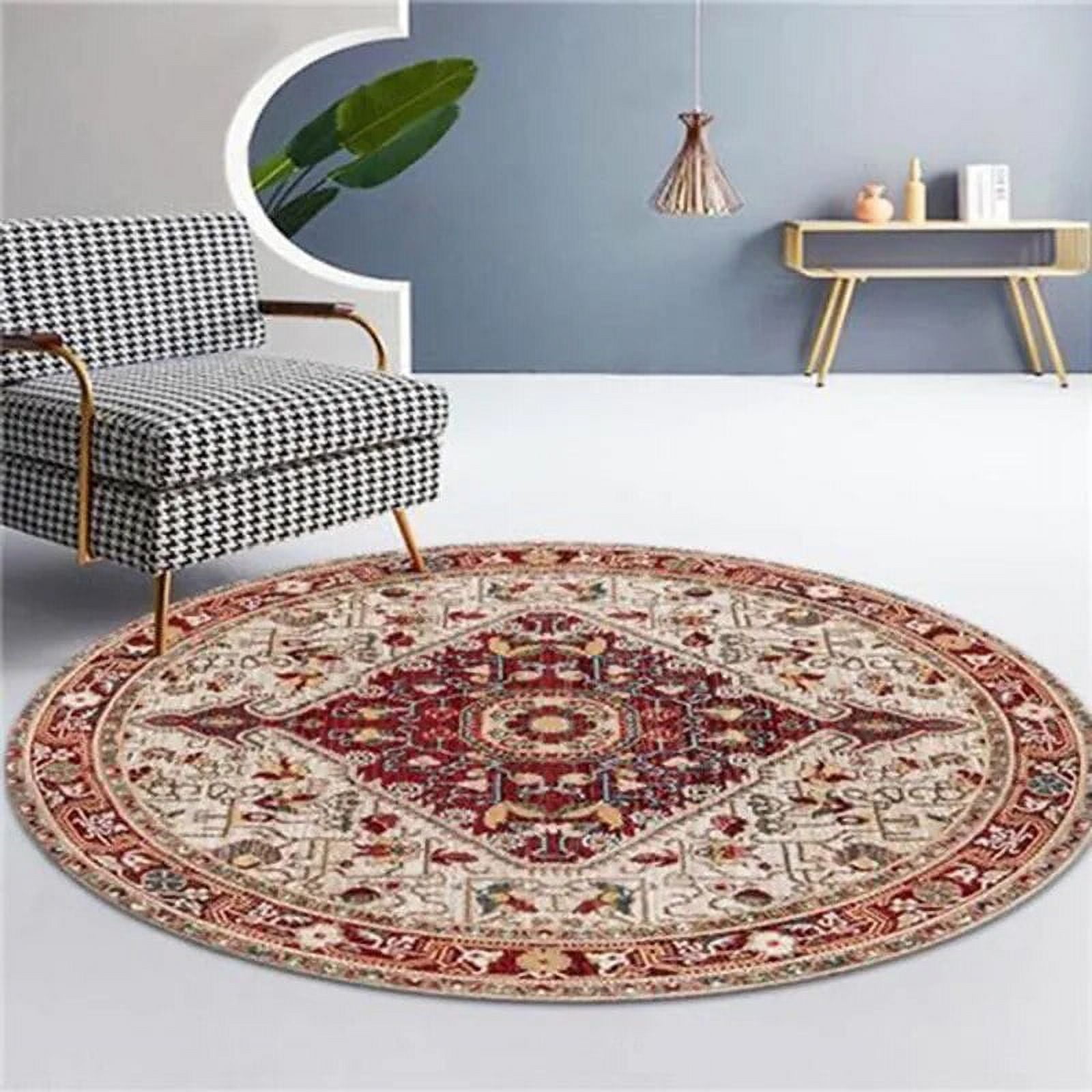 Moroccan Style Living Room ration Round Carpet Large Area Rugs for ...