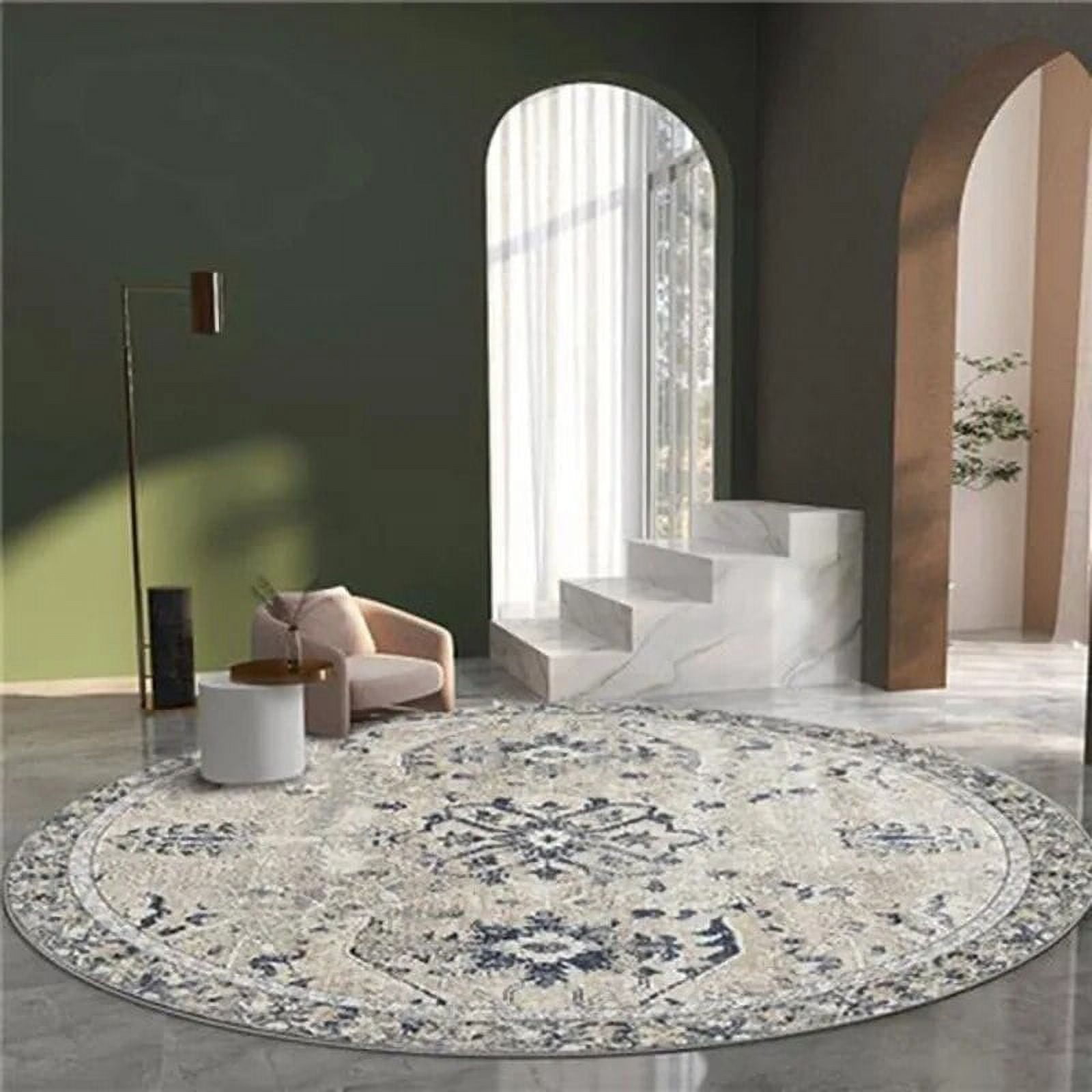Moroccan Style Living Room ration Round Carpet Large Area Rugs for ...