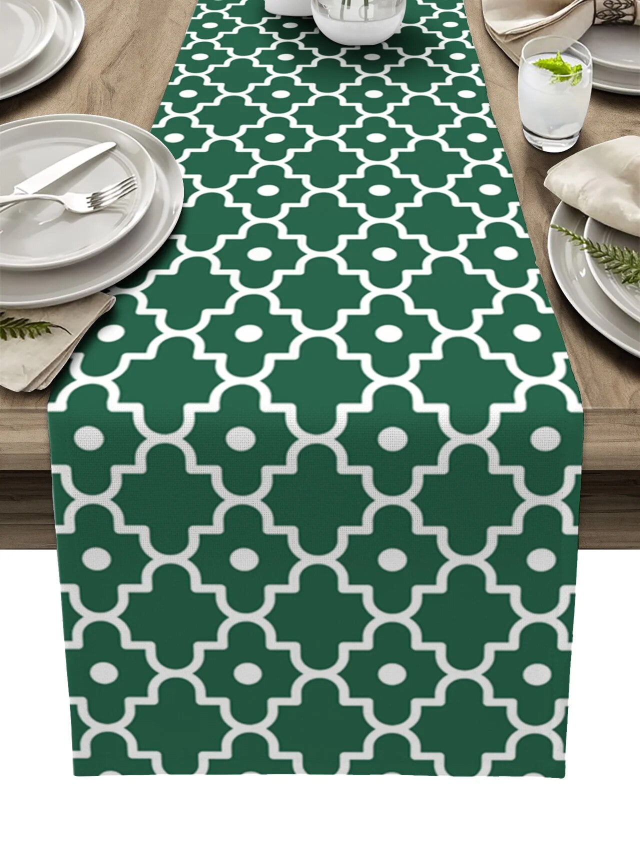 Moroccan Style Pattern Black Background Rustic Home Decor Kitchen ...