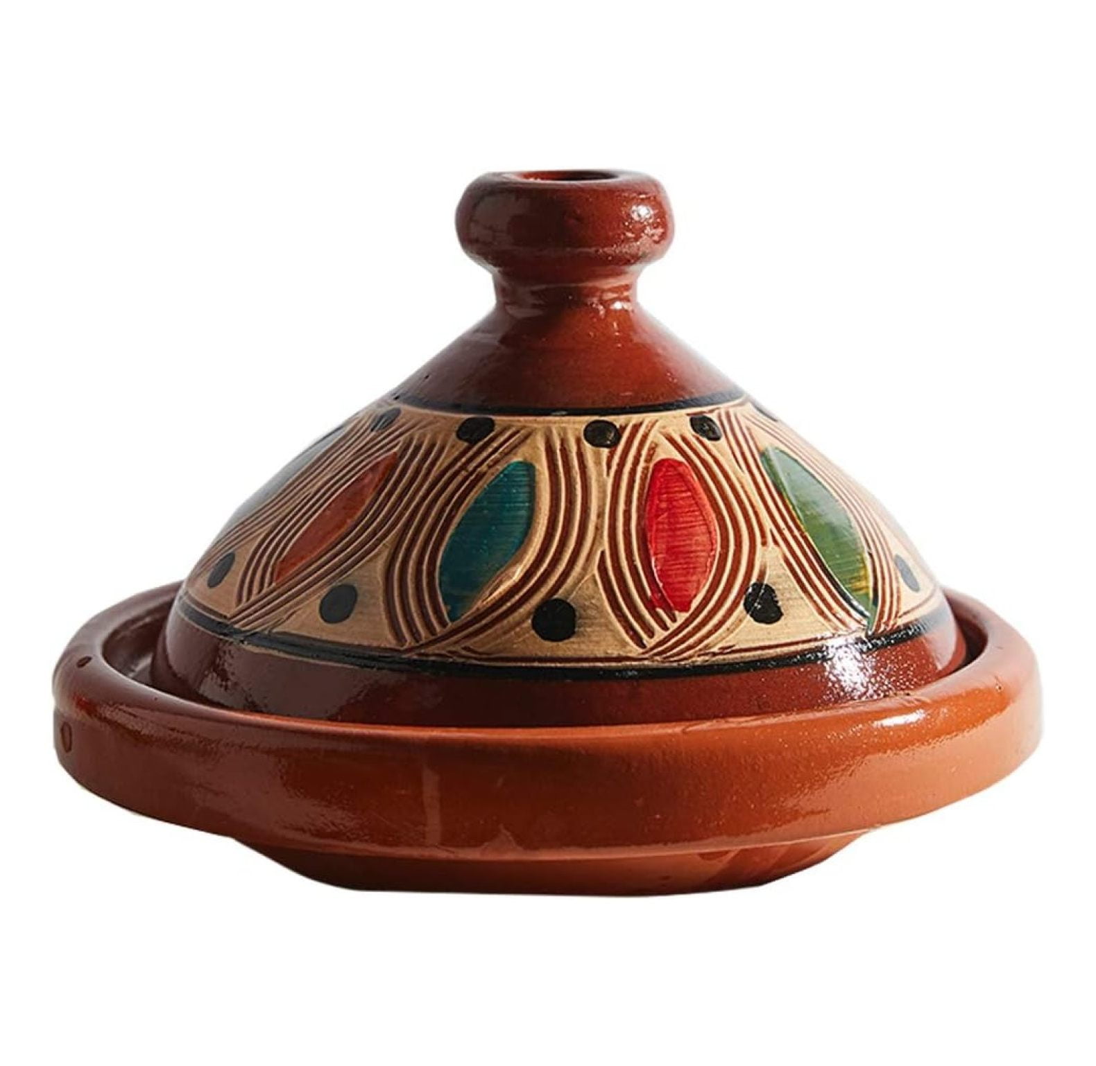 Moroccan Tagine Pot by | Traditional Ceramic Cooking Tagine | 7" tall ...