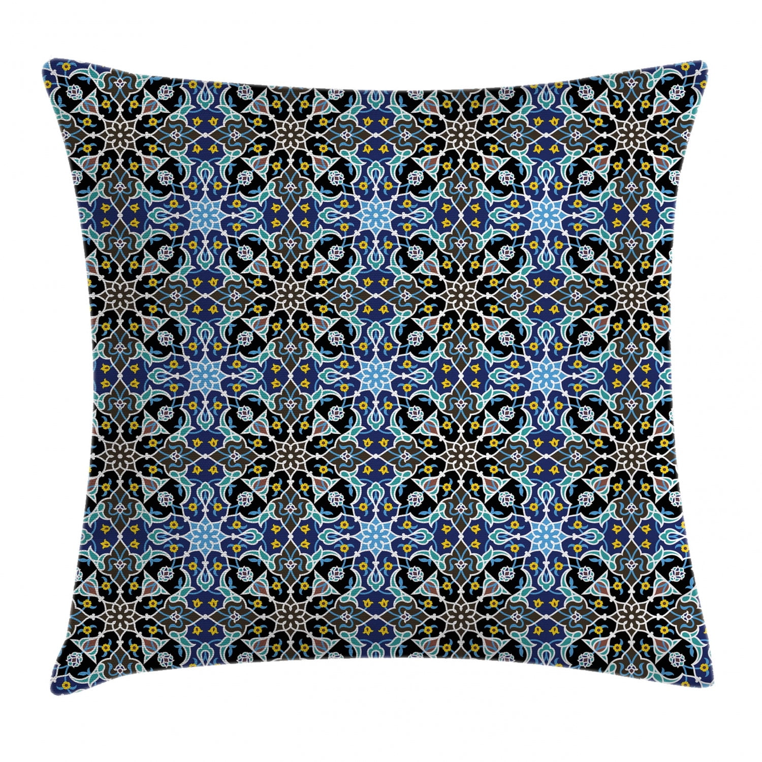 Moroccan Throw Pillow Cushion Cover, Bohemian Eastern Arabic Pattern ...