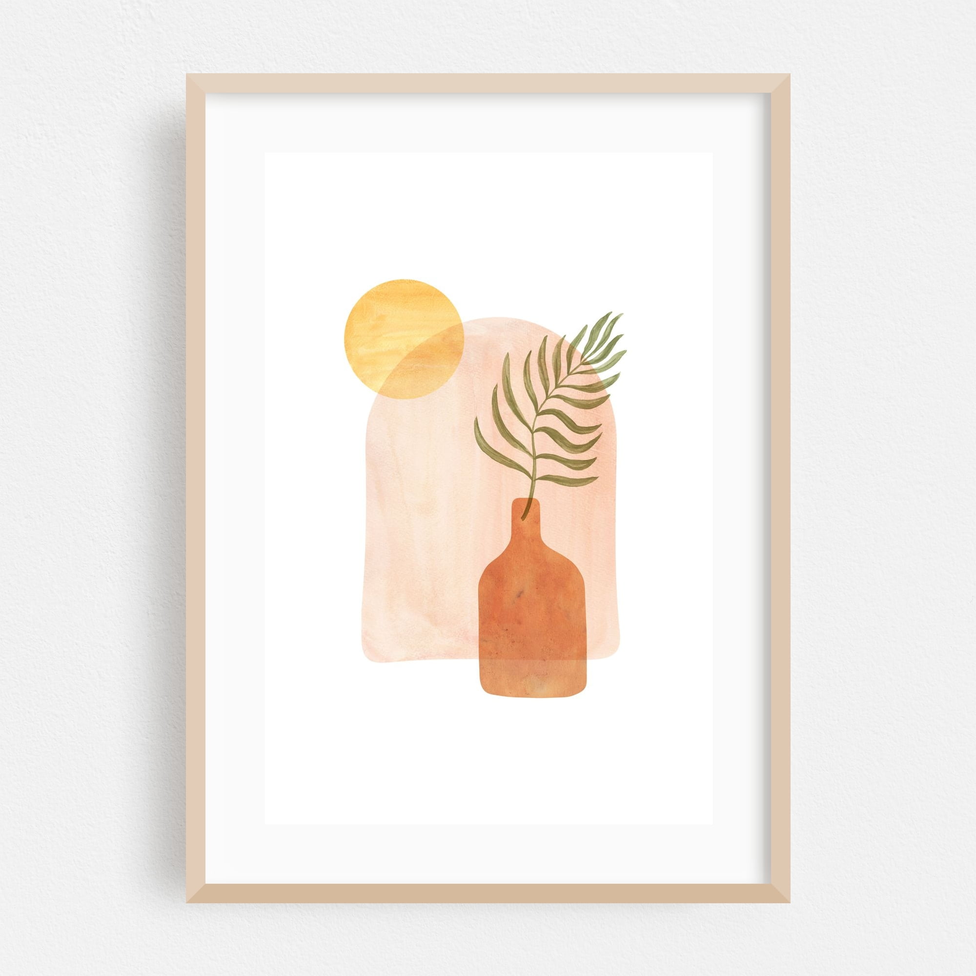 Moroccan abstract still life - Collage Minimalist Boho Botanical ...