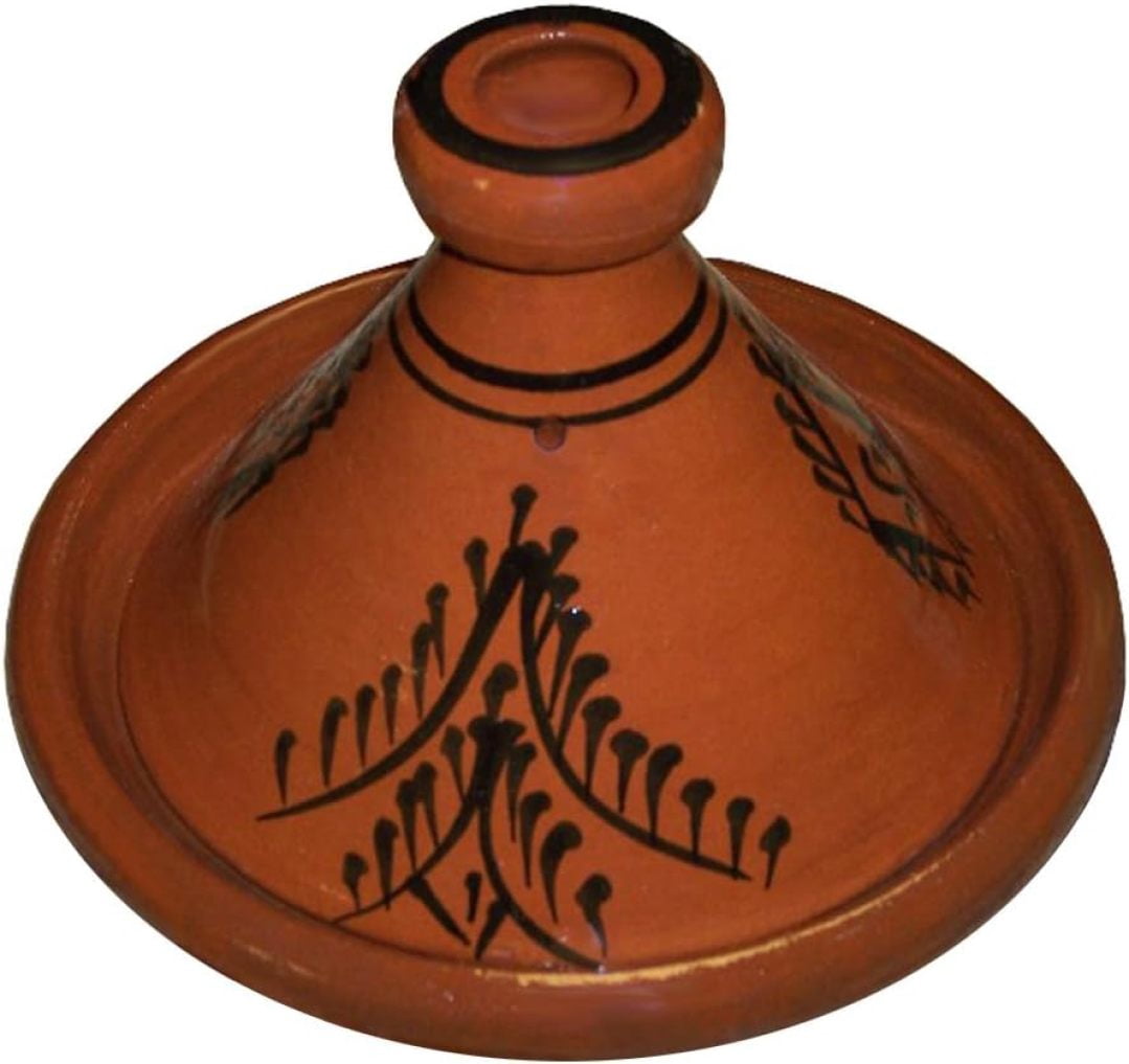 Moroccan small cooking tagine handmade glazed 8 inches in diameter ...