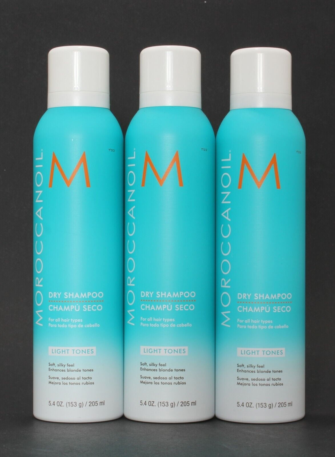Moroccanoil Dry Shampoo for Light Tones, 5.4 oz, Pack of 3, Reduces ...