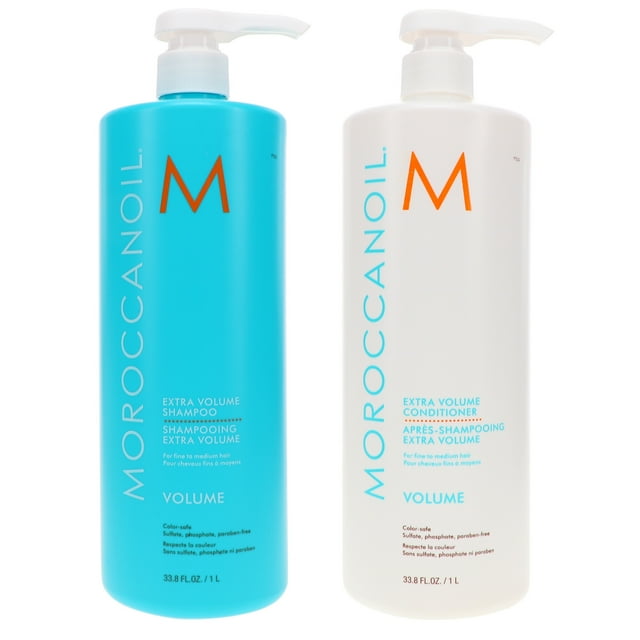 Moroccanoil Extra Volume Shampoo & Conditioner Combo, 33.8 oz each ...