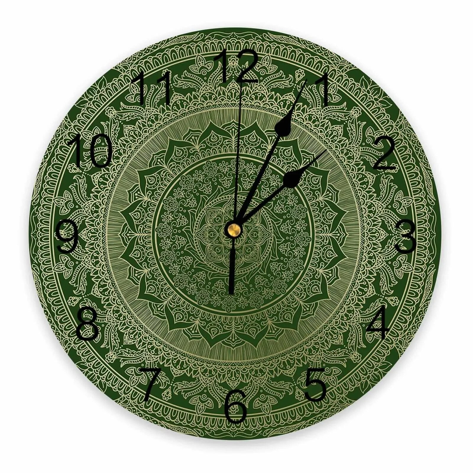 Morocco Arabesque Colors Bedroom Wall Clock Large Modern Kitchen ...