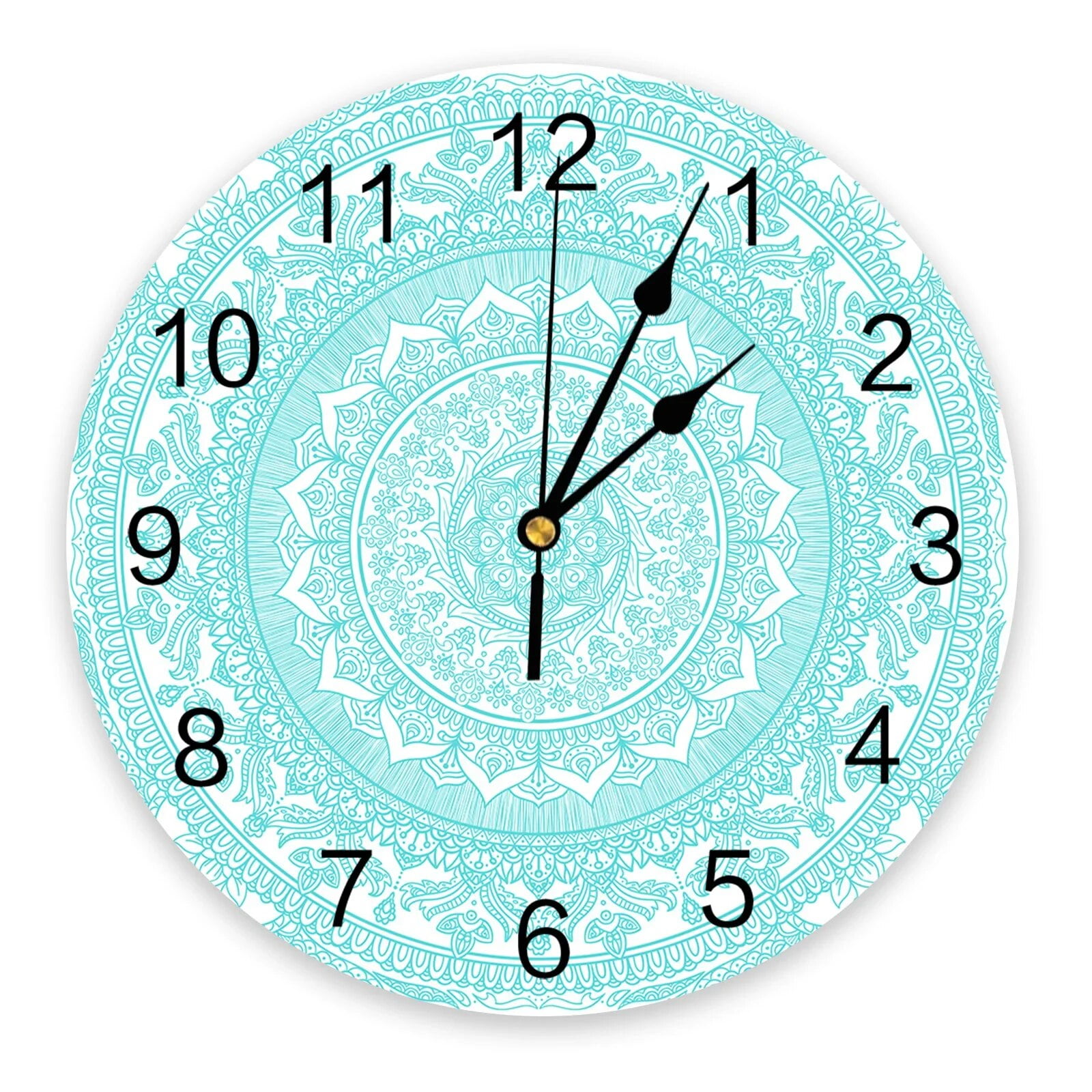 Morocco Arabesque Colors Bedroom Wall Clock Large Modern Kitchen ...
