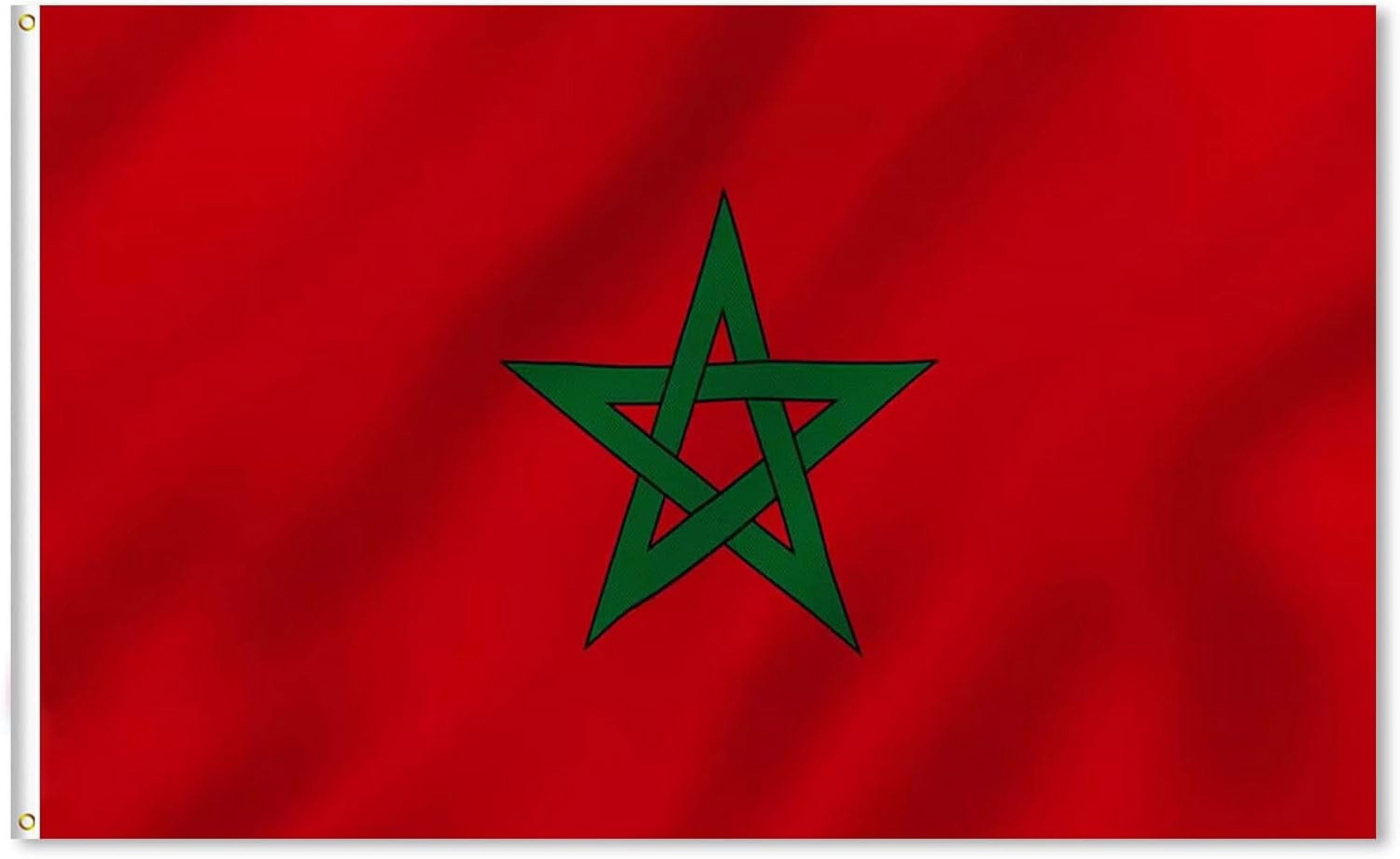 Morocco Flag, 3Ply Polyester, Heavy Duty, Double Sided - Walmart.com