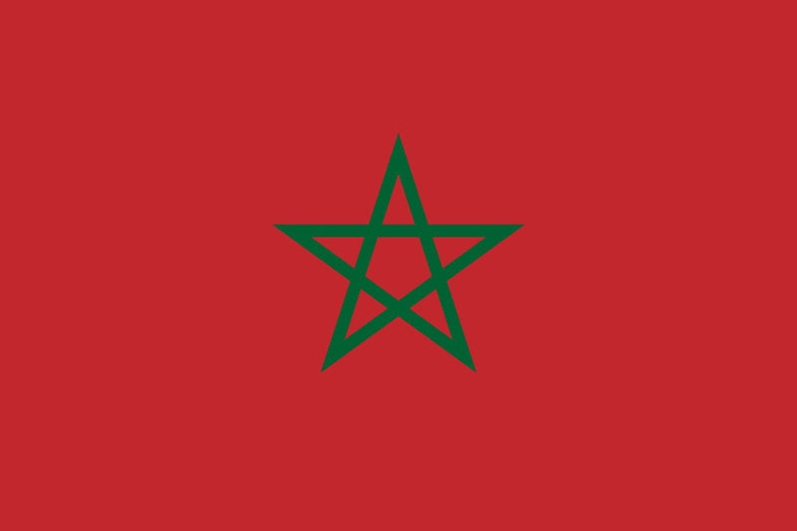 Morocco Flag Decal Sticker - 6 inches wide - Walmart.com