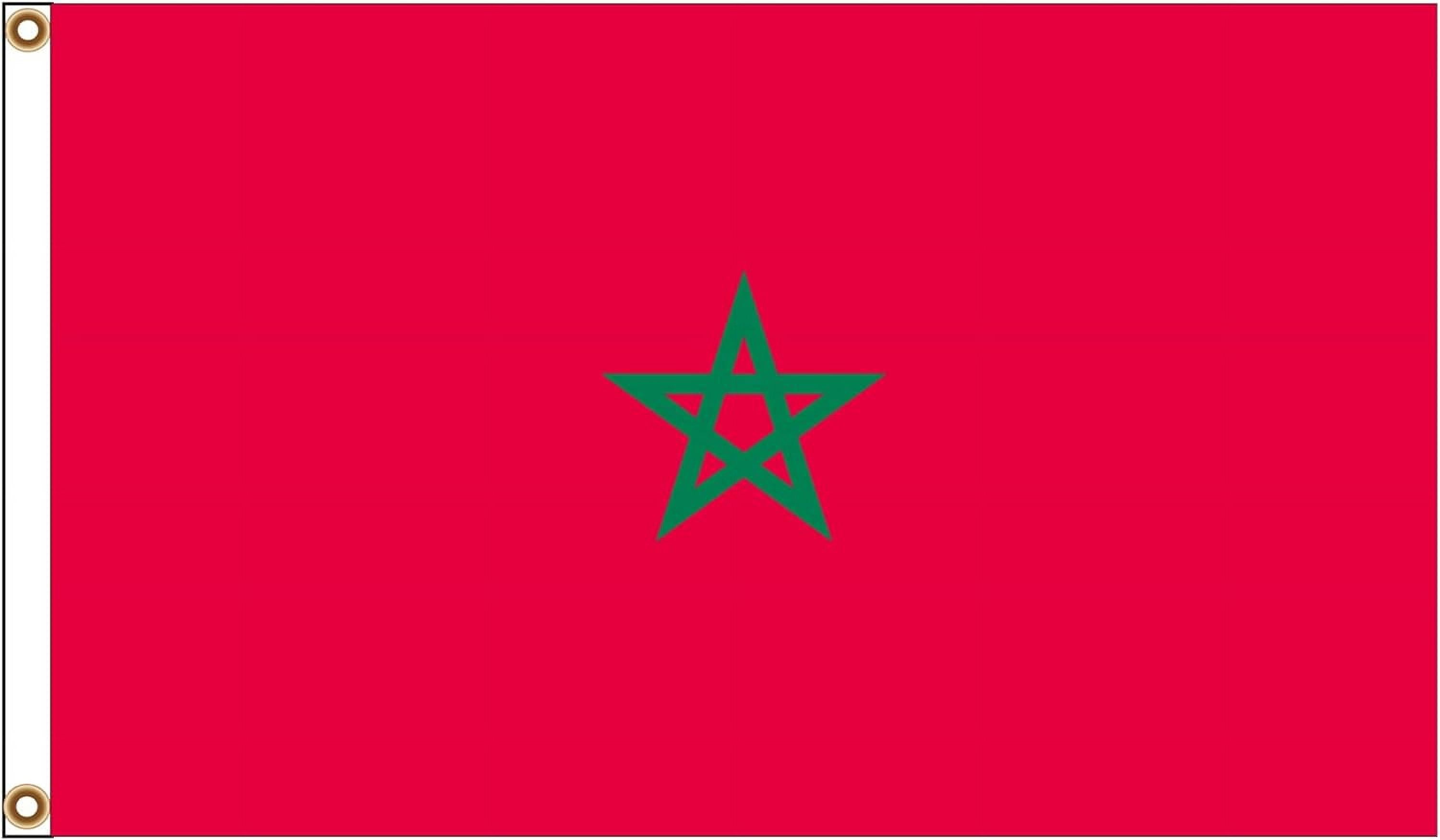 Morocco Flag polyester with grommets Double-Sided - Walmart.com