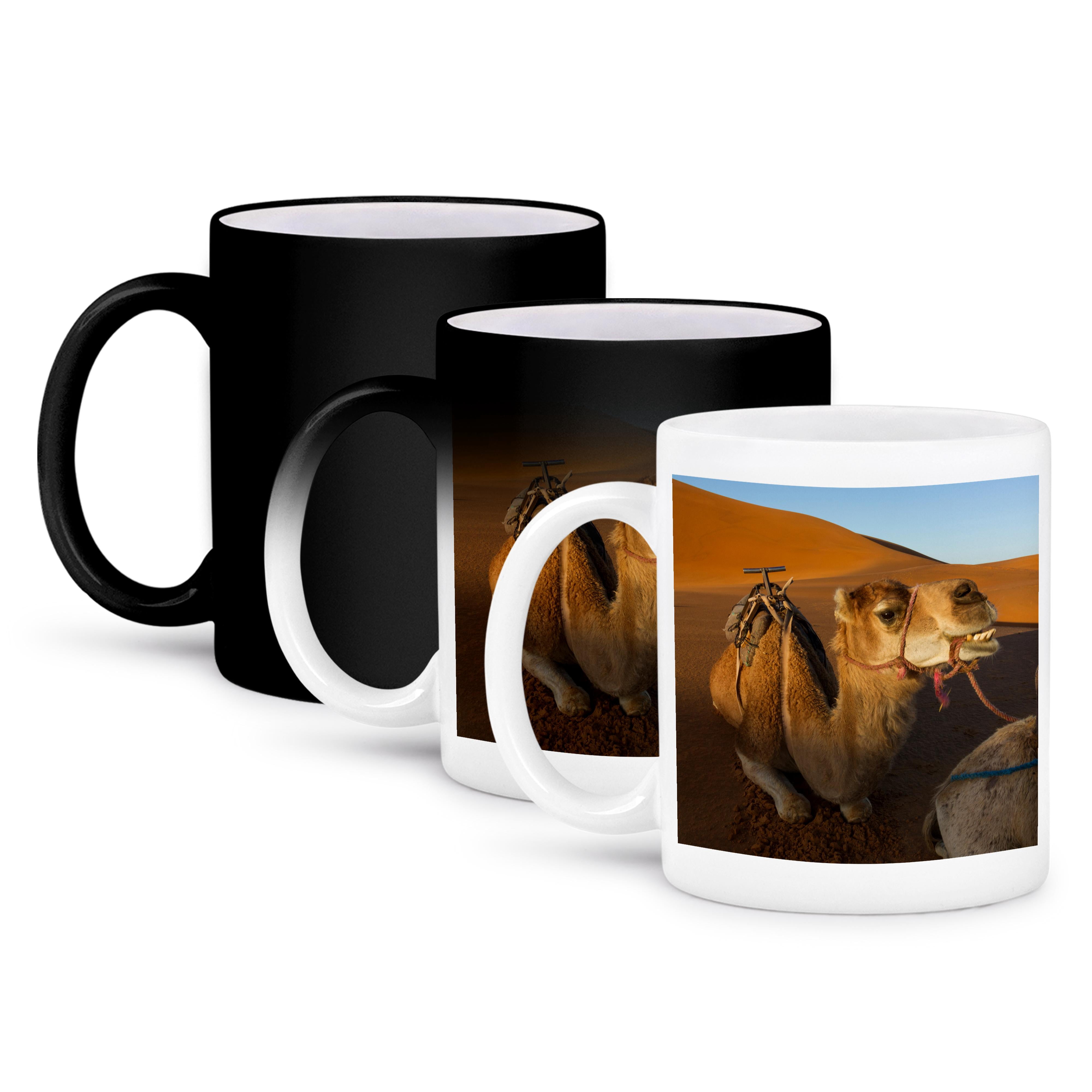 Morocco, Sahara. A Camel Appears To Be Smiling On The Dunes., 11oz ...