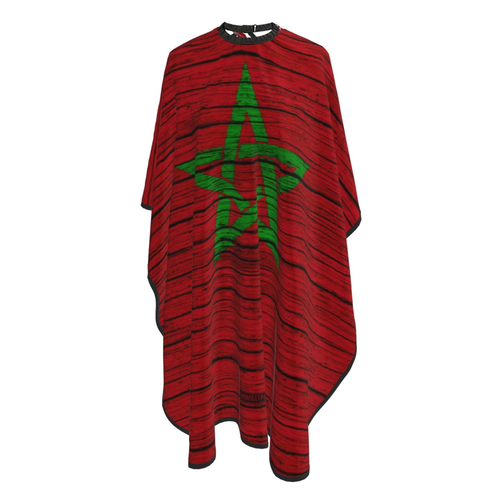 Morocco Wooden Texture Moroccan Flag Salon Barber Cape - Professional ...