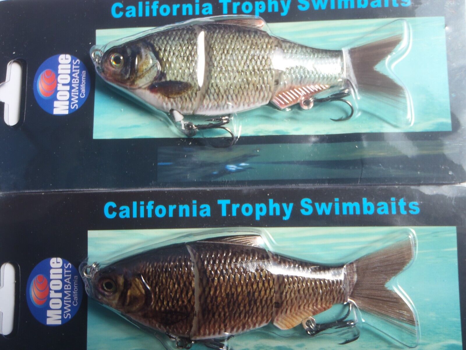 Morone Golden Shiner Swimbaits 2 Pro Series Combo 6" competition bass ...