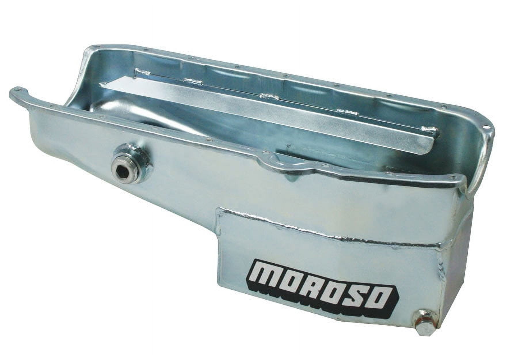 Moroso 21324 Circle Track Oil Pan w/ One Piece Rear Main Seal & Plug ...