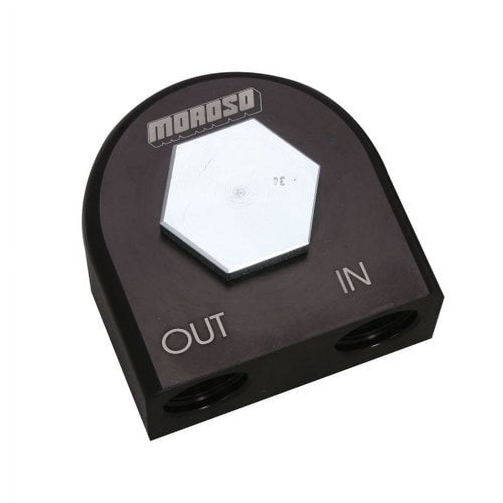 Moroso - 23682 Remote Oil Filter Adapter, 90 Deg, 3/4" -16 - Walmart.com