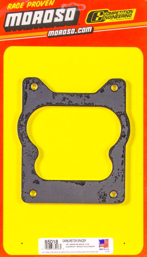 Moroso 65018 Carburetor Spacer - 1/2 Inch Height - Laminated Wood ...